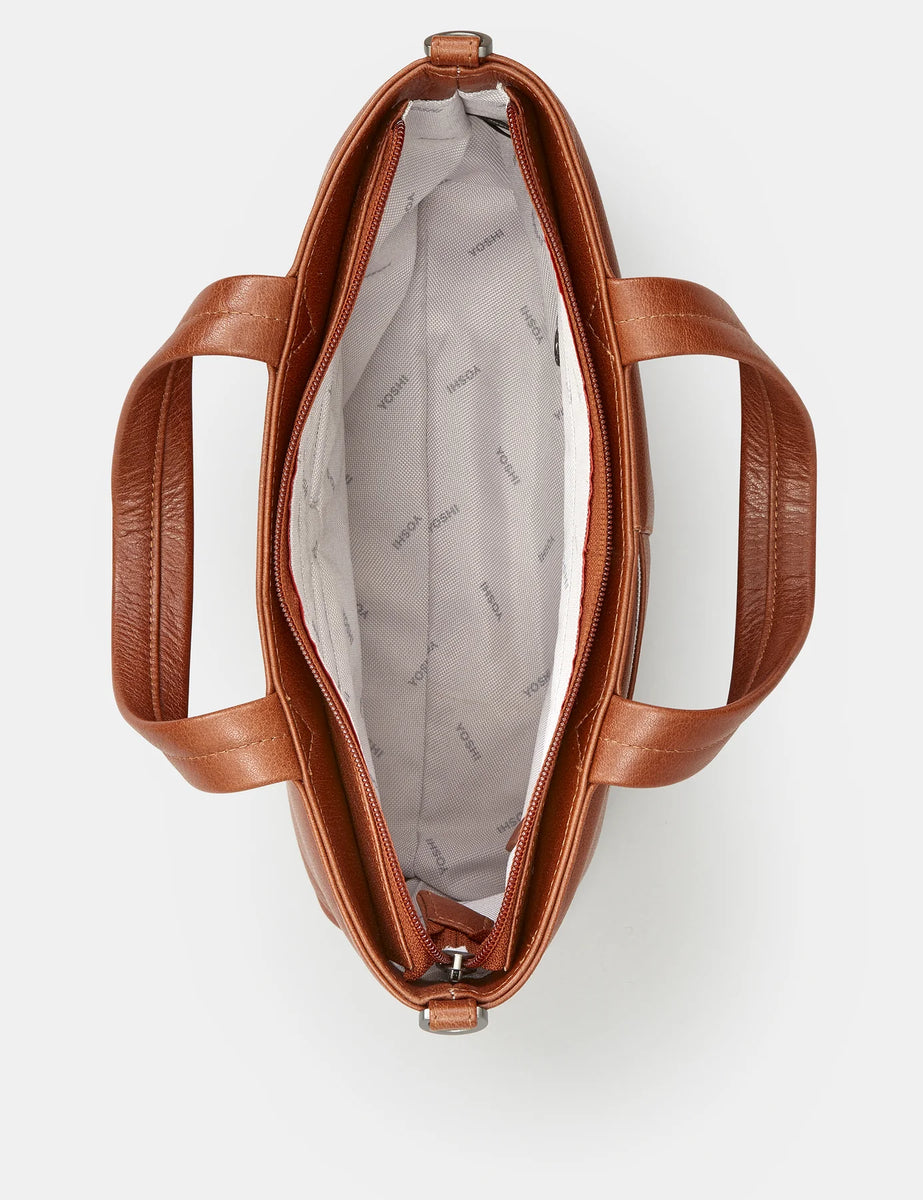 Yoshi Hampton Multiway Grab Bag in Brown Leather – Beryl's Shoes