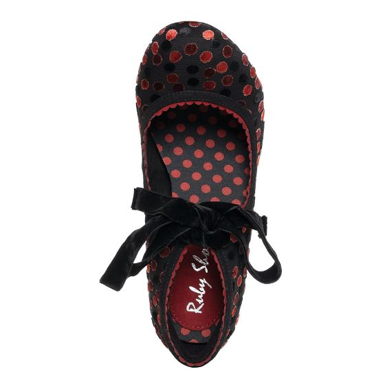 Ruby Shoo "Willow" Red Noir – Beryl's Shoes
